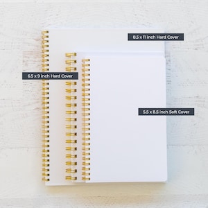 Personalized Address Book With Gingham Cover and Gold Spiral Binding ...