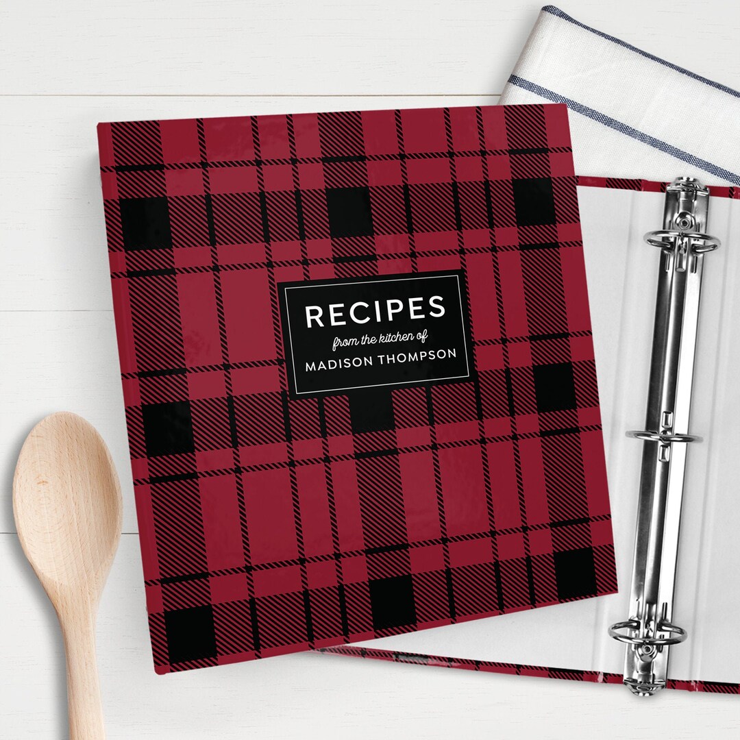 Recipe Binder, Personalized Recipe Book, Recipe Organizer, Custom 3 ...
