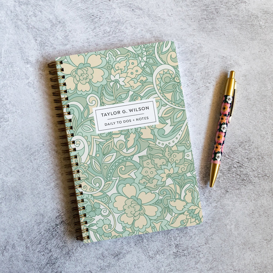 Custom to Do List Notebook, Personalized Notebook With 100 Pages of To ...
