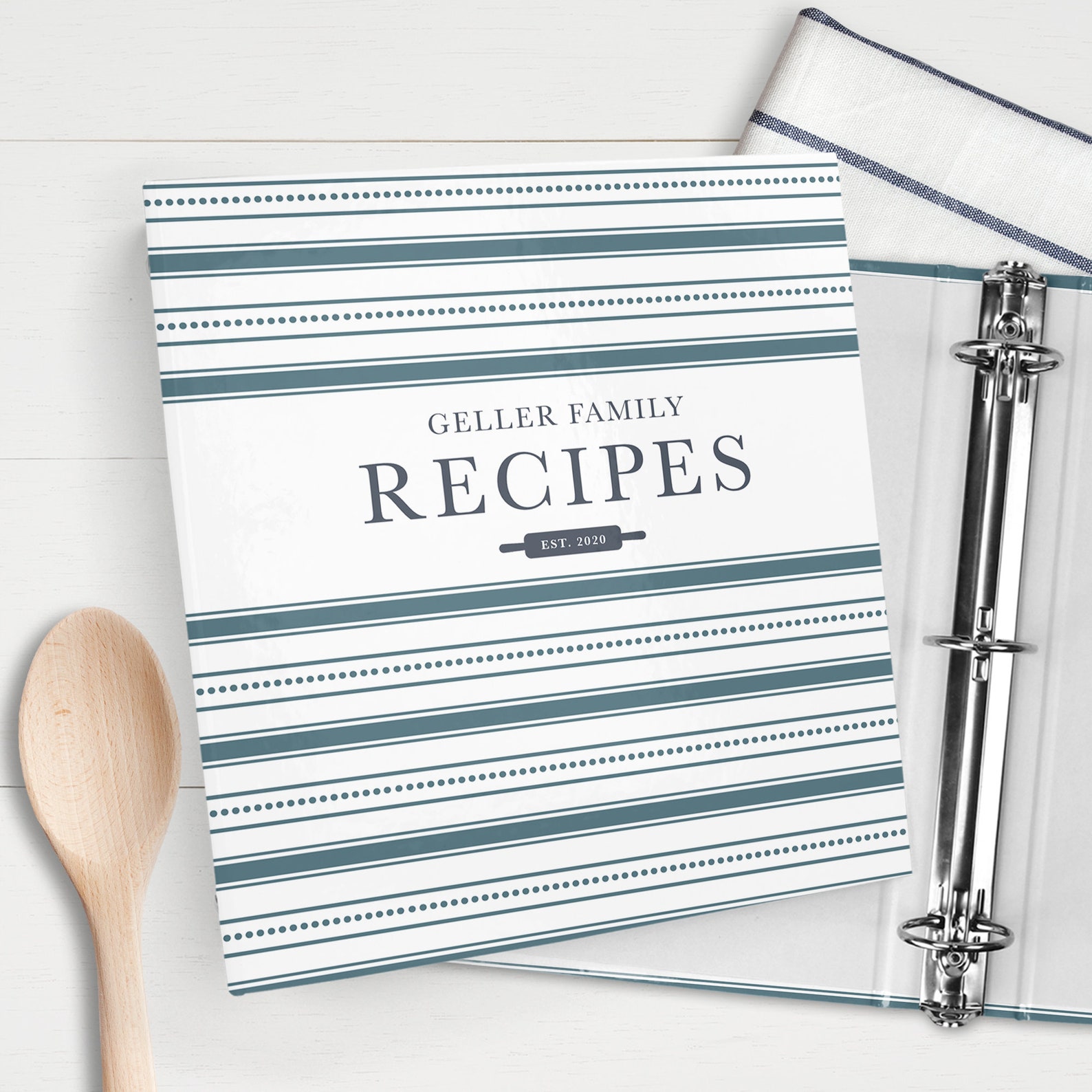 Recipe Organizer | Personalized Recipe Card 3-ring Binder, Refillable ...