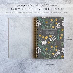 To Do List Notebook With Daily to Do Lists and Notes | Personalized ...