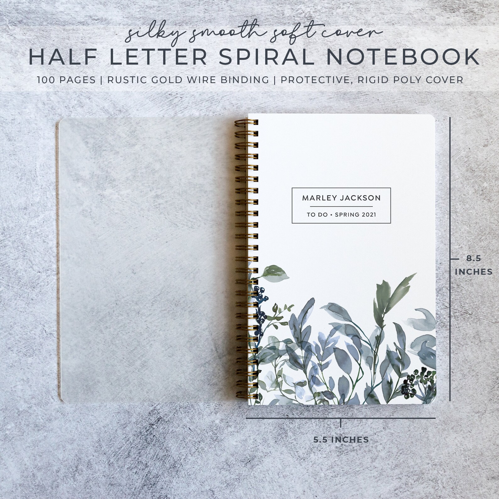 To Do List Notebook Personalized With Your Name 100 Pages of | Etsy