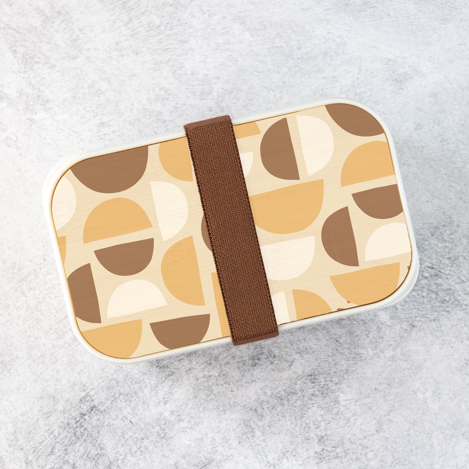 Neutral Abstract Shape Design Bento Box sold by Elizabeth Parker | SKU ...
