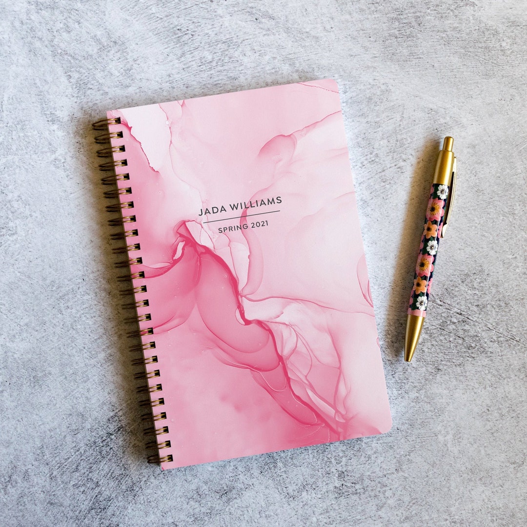 Personalized to Do List Notebook, Gorgeous Alcohol Ink Design, 100 ...