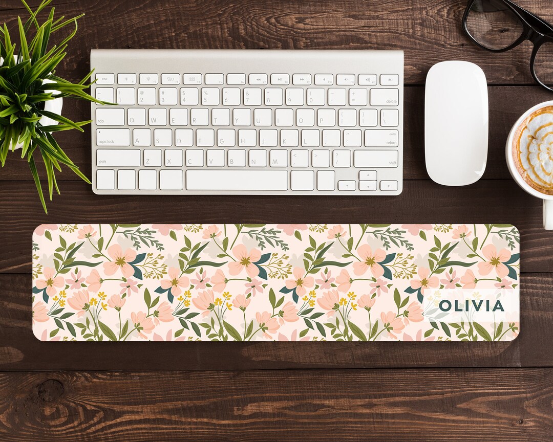 Custom Wrist Rest, Floral Keyboard Wrist Rest With Non-slip Base ...
