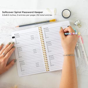 Personalized Password Keeper | Retro Flowers | Password Manager ...