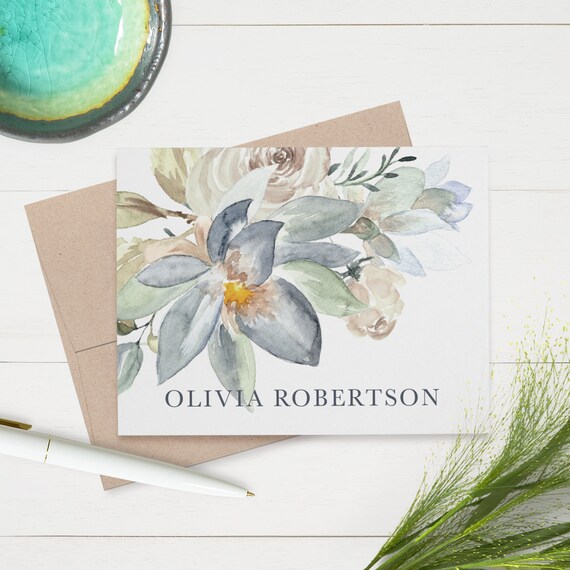 Personalized Note Cards Thank You Notes Custom Stationery - Etsy