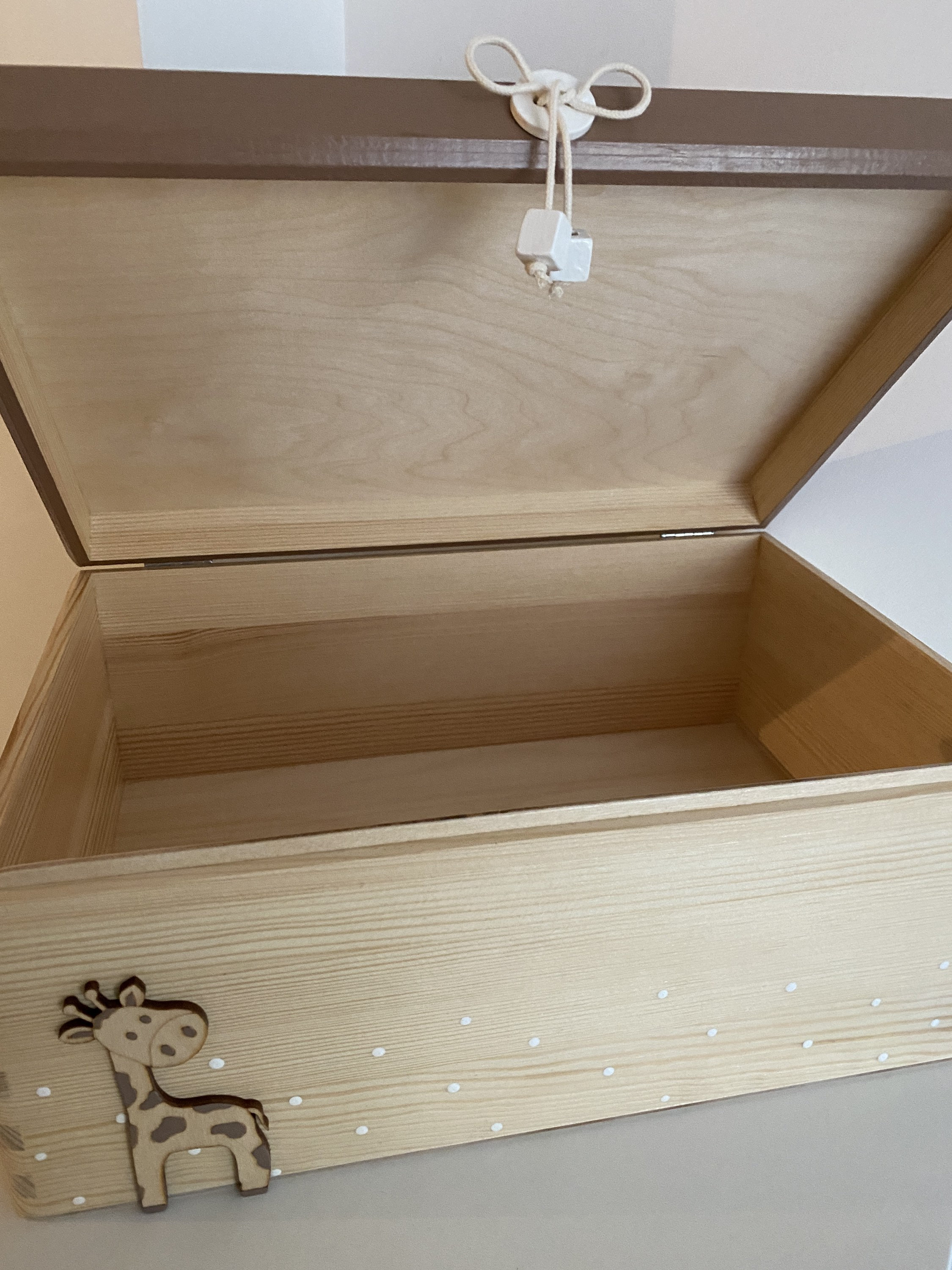 Box With a Giraffe for Baby Wooden Safari Keepsake With Name - Etsy