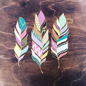 Unique Hand Painted Gift, Wooden Box, Box With Feathers, Indian Style ...