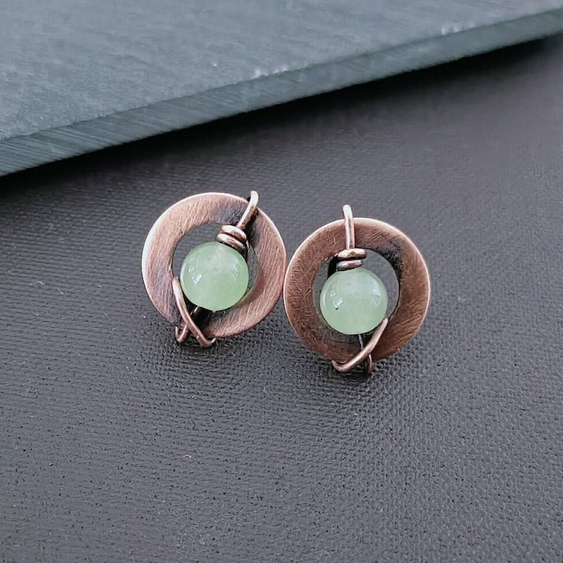 Copper Earrings - Etsy