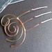 Elegant Mixed Metal Hair Fork, 3 Prongs Copper and Brass Hair Comb ...