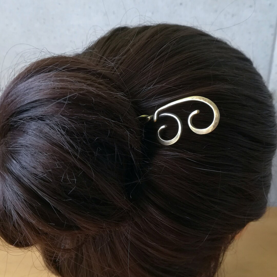 Hammered Copper Hair Pin, Minimalist Hair Jewelry, Gift for Her - Etsy