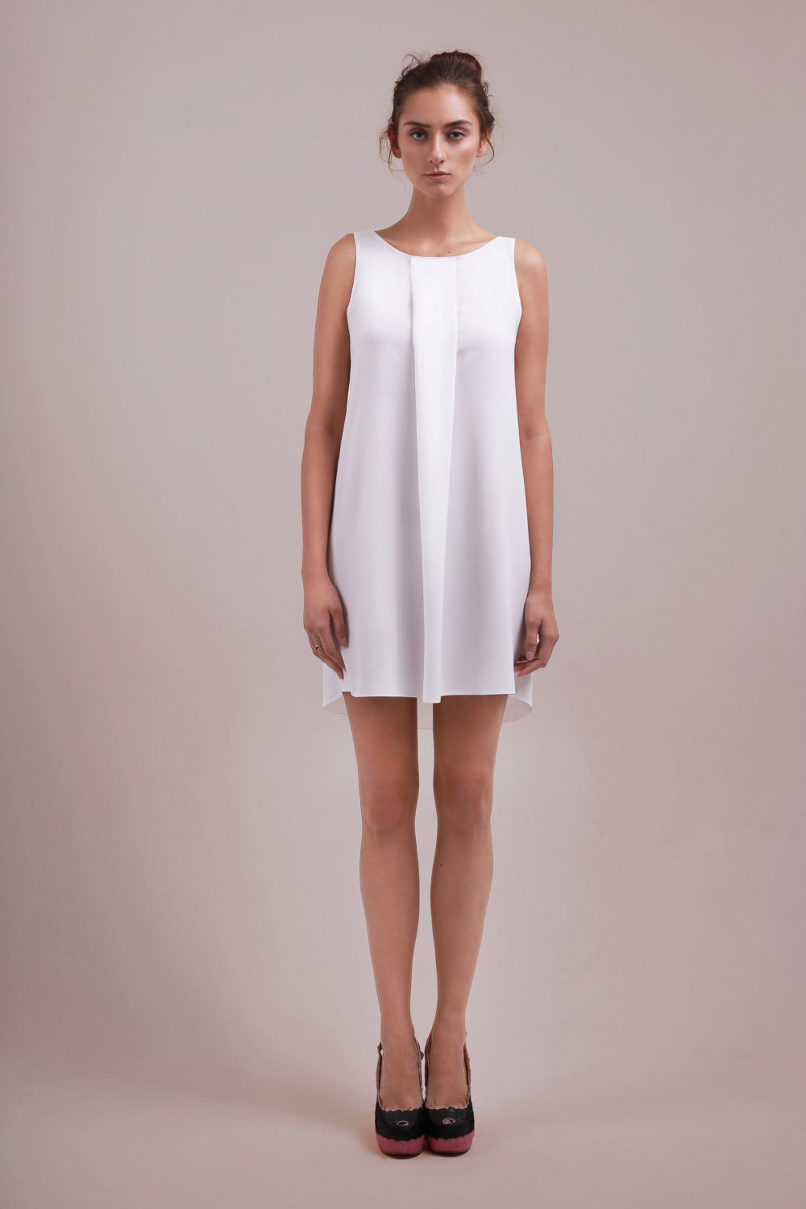 Simple Short Dress, Very Simple Summer Dress, Georgette Summer Dress ...