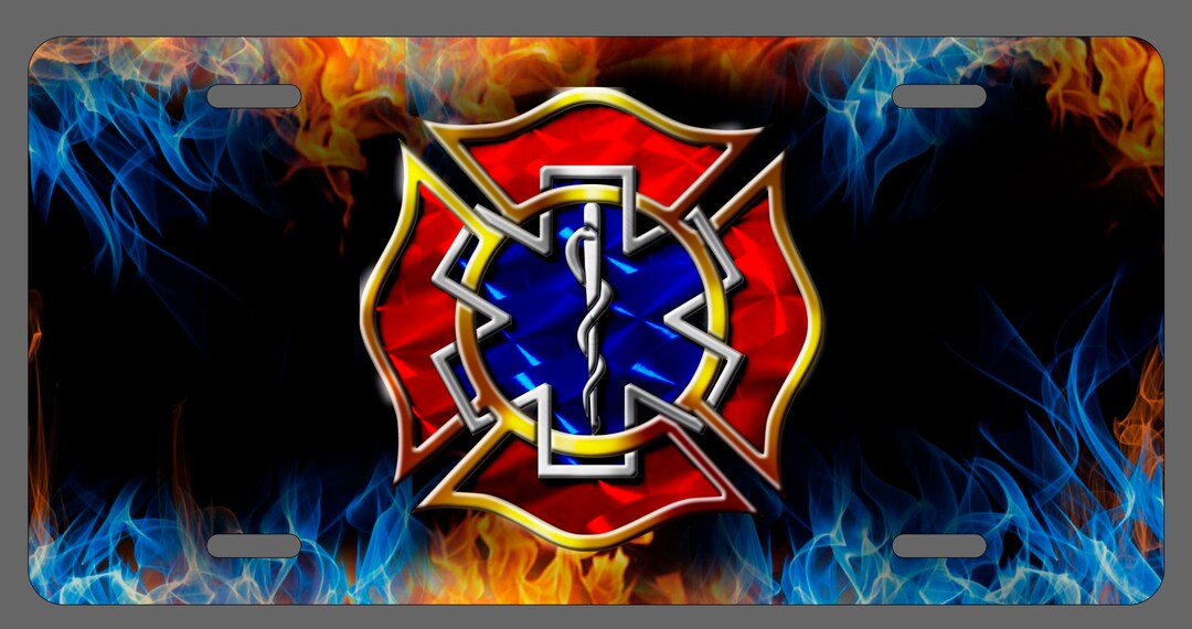 EMT Fire- License Plate - EMS Paramedic - Etsy