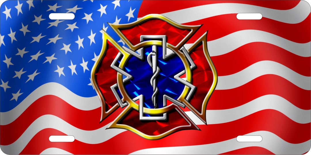 EMT Fire- License Plate - EMS Paramedic - Etsy