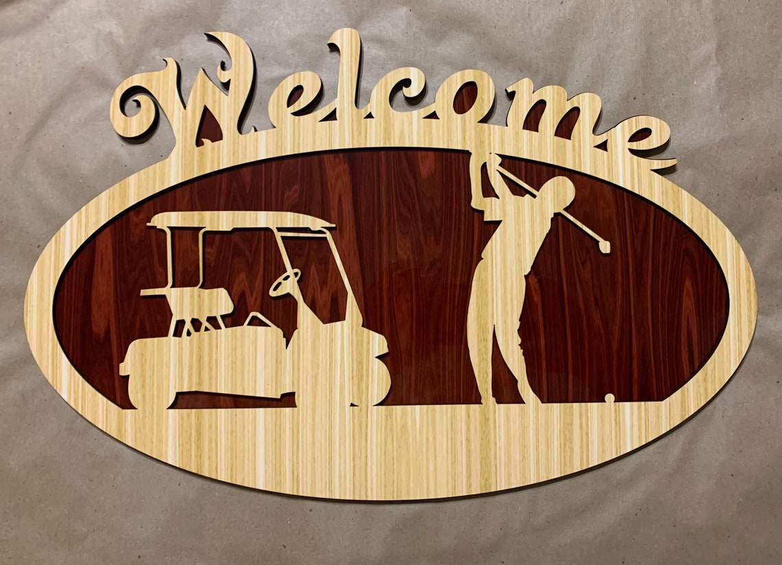 Golf Welcome Sign - Etsy