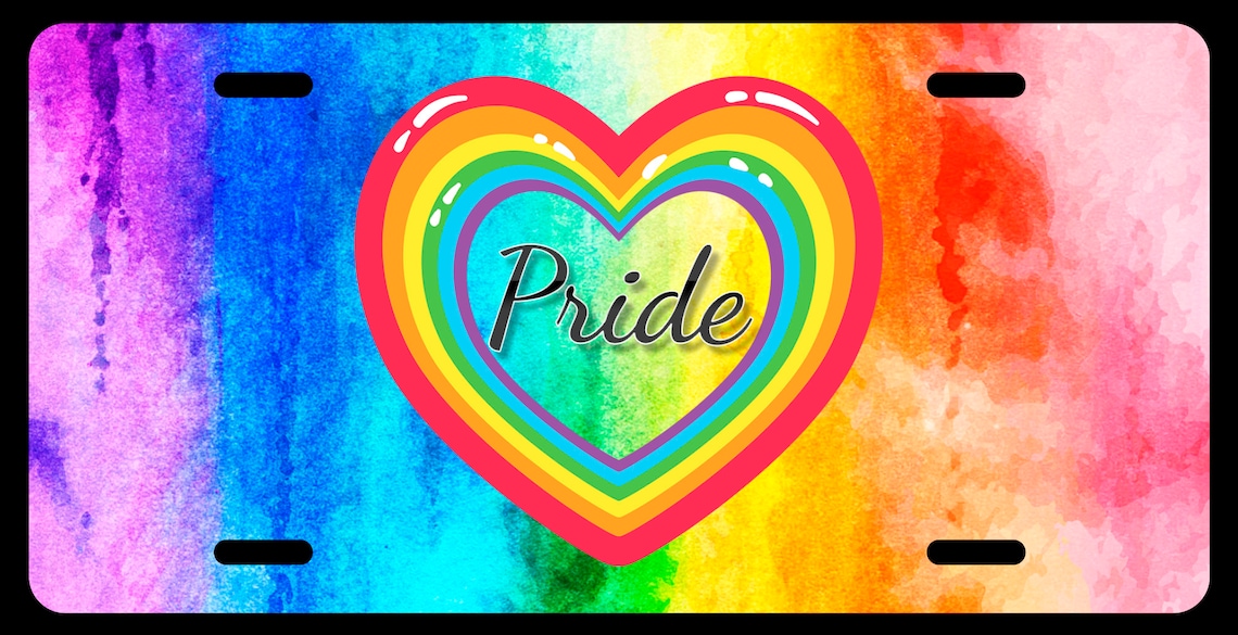 Aluminum Pride License Plate - Etsy