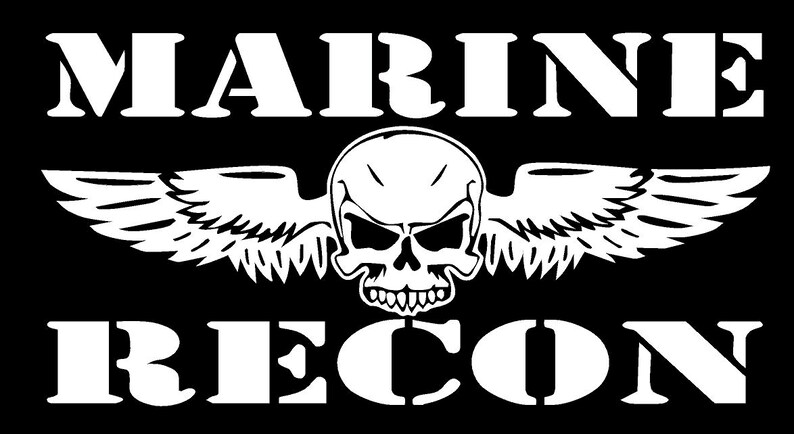 Marine Recon Vinyl Outdoor Decal Caduceus - Etsy