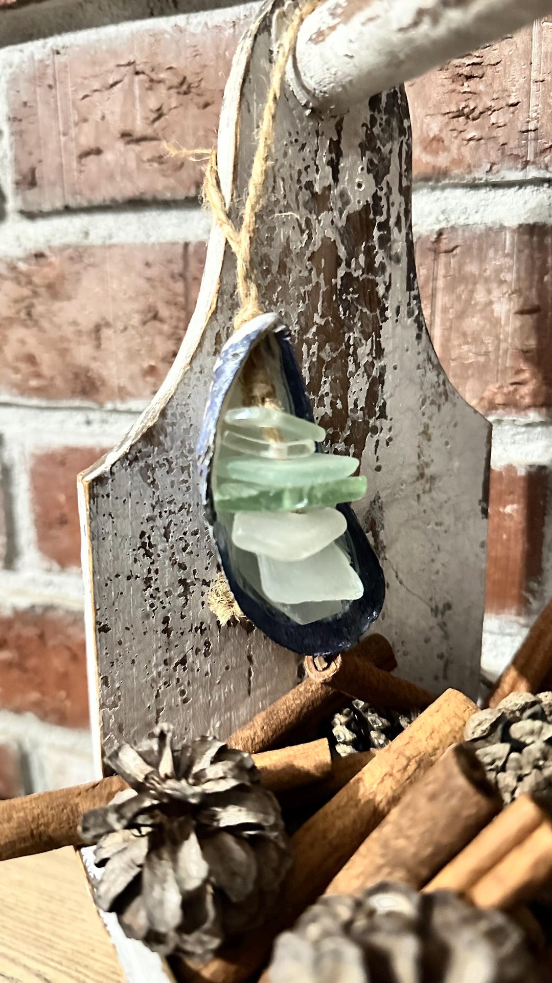 Sea Glass & Mussel Shell - Etsy