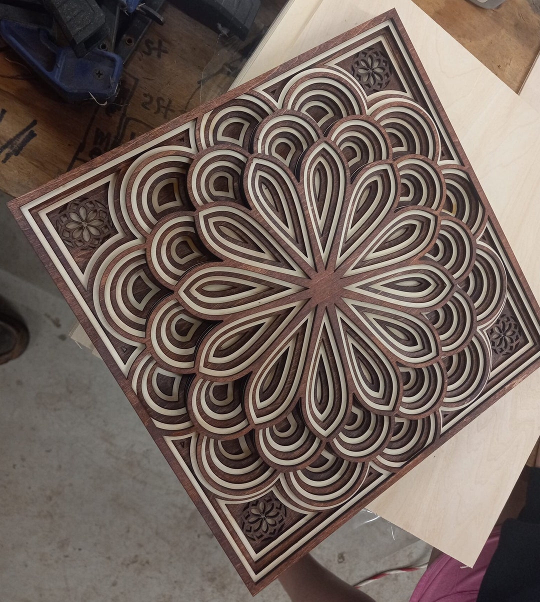 7 Layer Mandala Design Files, DXF - Etsy