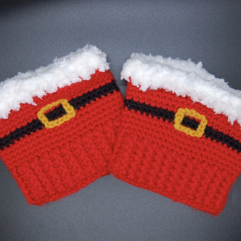 Santa Boot Cuffs - Etsy