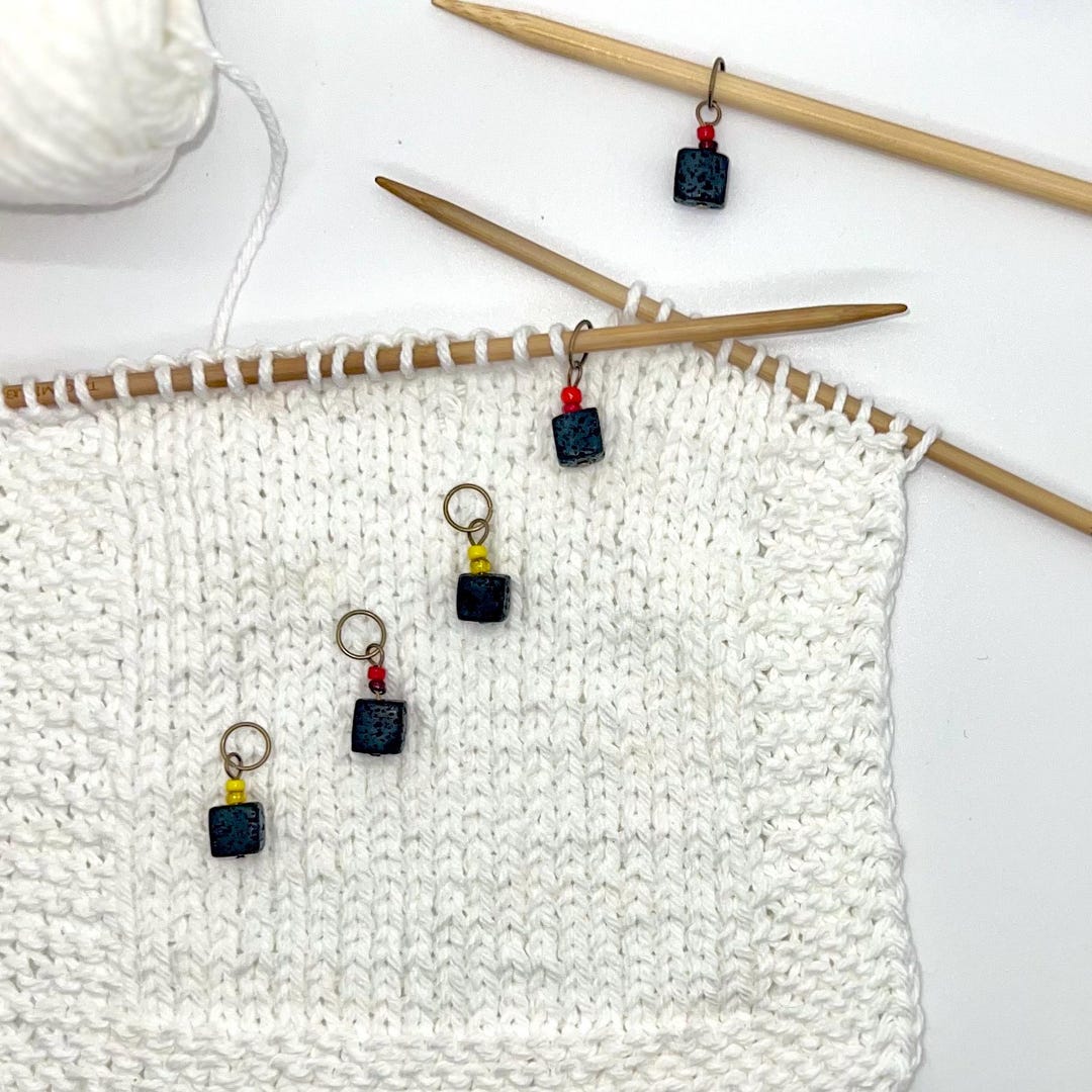Stitch Markers - Knitting - Lava Rock - Etsy