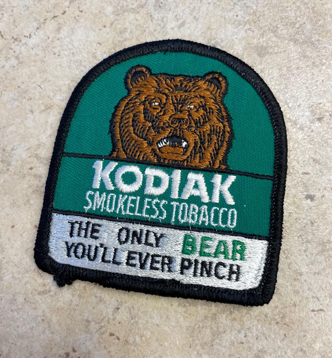 1970s/1980s DEADSTOCK "kodiak" Embroidered Iron-on PATCH "the Only Bear ...