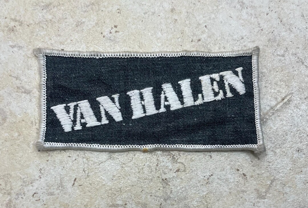 Vintage "van Halen" Band Patch, Faded Black & White Embroidered Rock Music, 1970's - Etsy