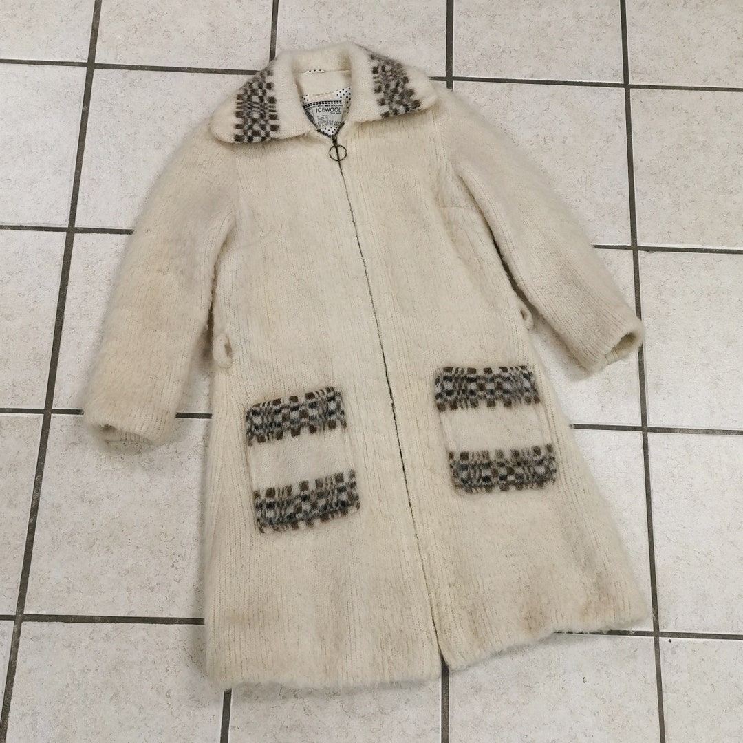 VINTAGE Cozy Nordic 1960's ICEWOOL Brand Made in ICELAND 100% Arctic ...