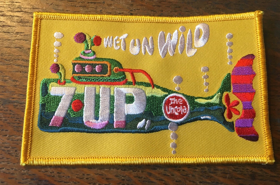 Vintage Dead Stock 1970's Psychedelic 7UP Embroidered Patch Beatles ...