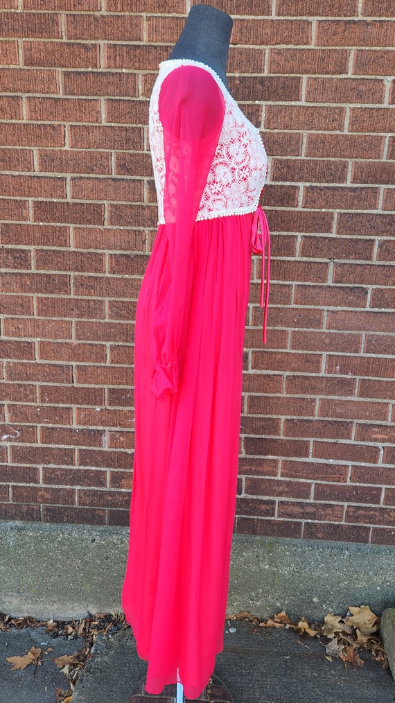 FAIRYCORE 1960s Raspberry Pink GODDESS FROCK Maxi Dre… - Gem