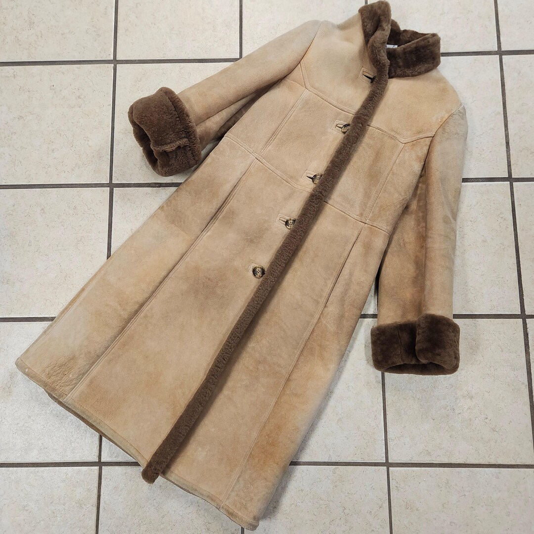 TIMELESS 1970s/80s sears the Fashion Place Full Length Tan/brown ...