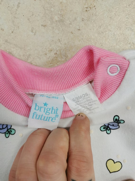 ADORABLE 80's "Bright Future" Pink/Mint TEDDY And HEA… - Gem