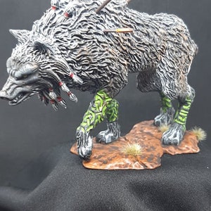 Professionally Painted Cosmo Wolf/ Giant Dire Wolf Miniature - Etsy