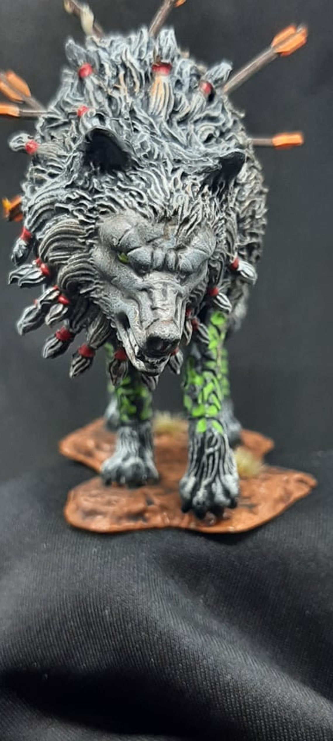 Professionally Painted Cosmo Wolf/ Giant Dire Wolf Miniature - Etsy