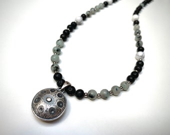 Handpan Pendpan-mini Pendant Necklace Sterling Silver Vintage - Etsy