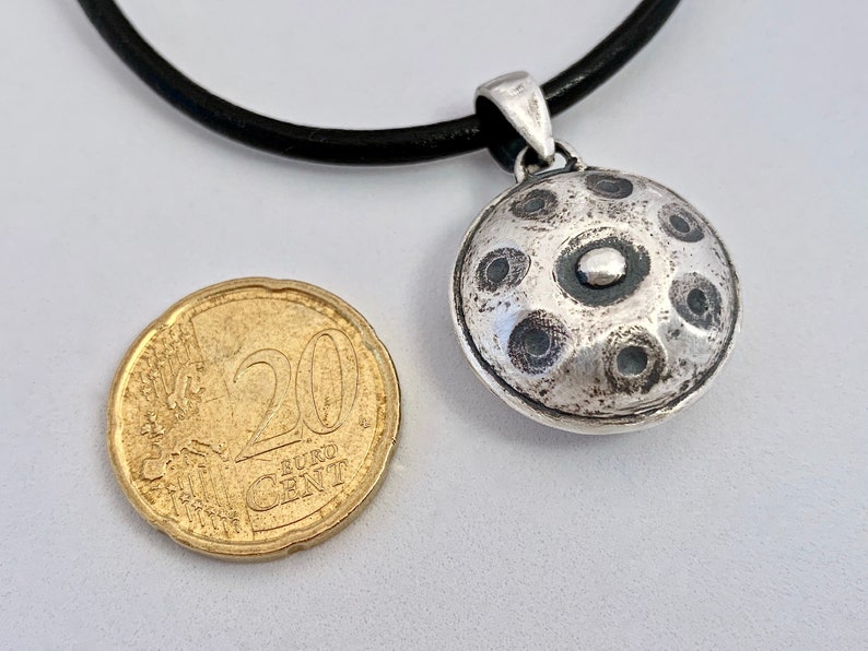 Handpan Pendpan-mini Pendant Necklace Sterling Silver Vintage - Etsy