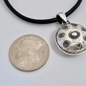 Handpan Pendpan-mini Pendant Necklace Sterling Silver Vintage Handmade ...