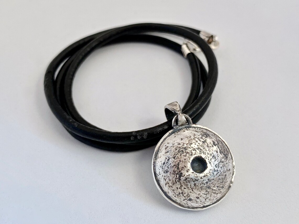 Handpan Pendpan-mini Pendant Necklace Sterling Silver Vintage - Etsy