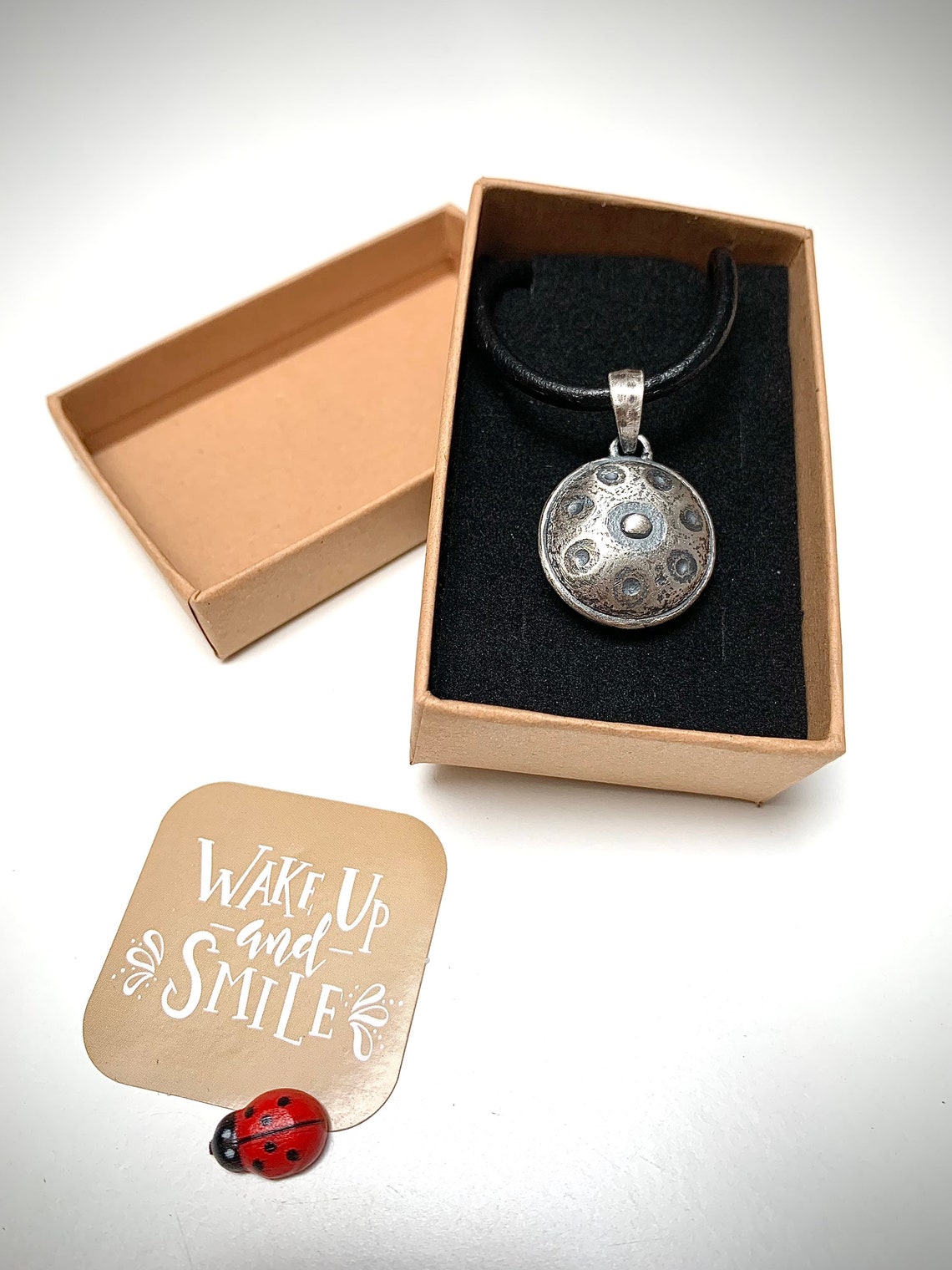 Handpan Pendpan-mini Pendant Necklace Sterling Silver Vintage - Etsy