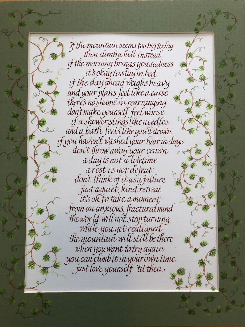 Custom: Illustrated Calligraphy - Etsy