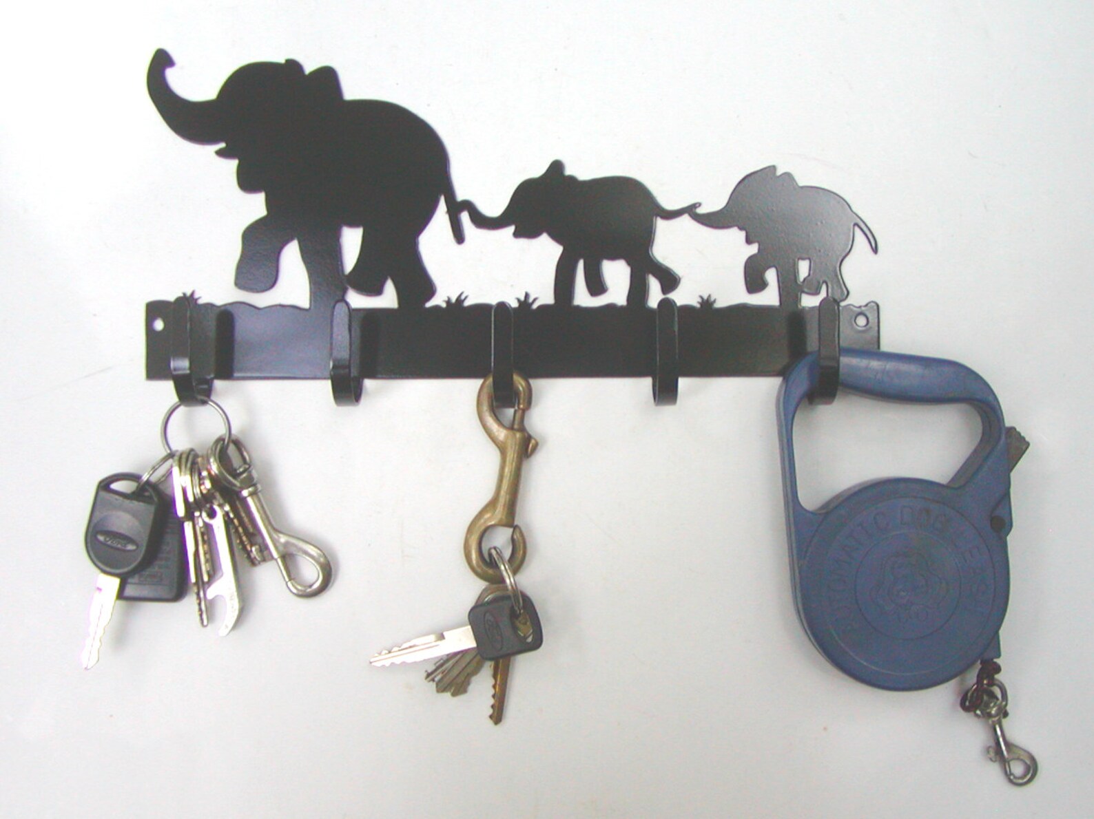 Happy Elephants Key Hook Wall Key Holder Jewelry Belt Scarf | Etsy