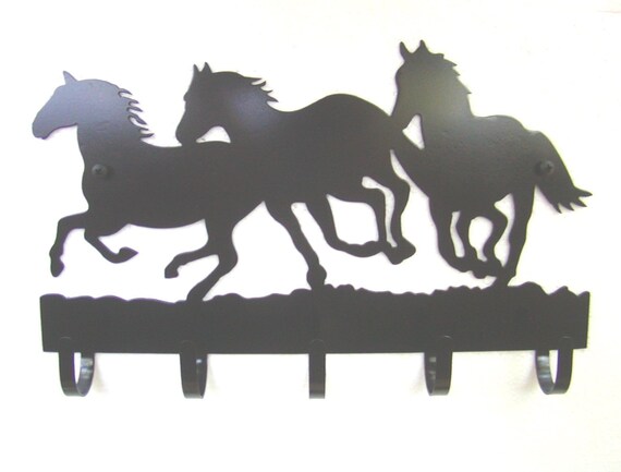 Running Horses Key Hook Wall Key Holder Jewelry Belt Scarf - Etsy