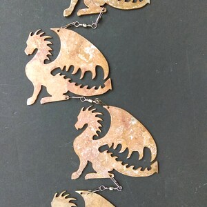 Four Dragons Metal Wind Catcher Spinner Rustic Garden Mythical - Etsy