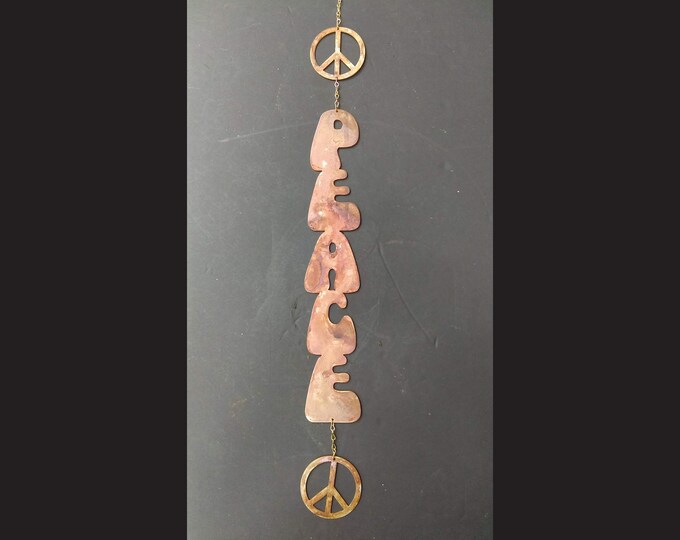 Metal Rustic Peace W/ Peace Signs Indoor/outdoor - Etsy