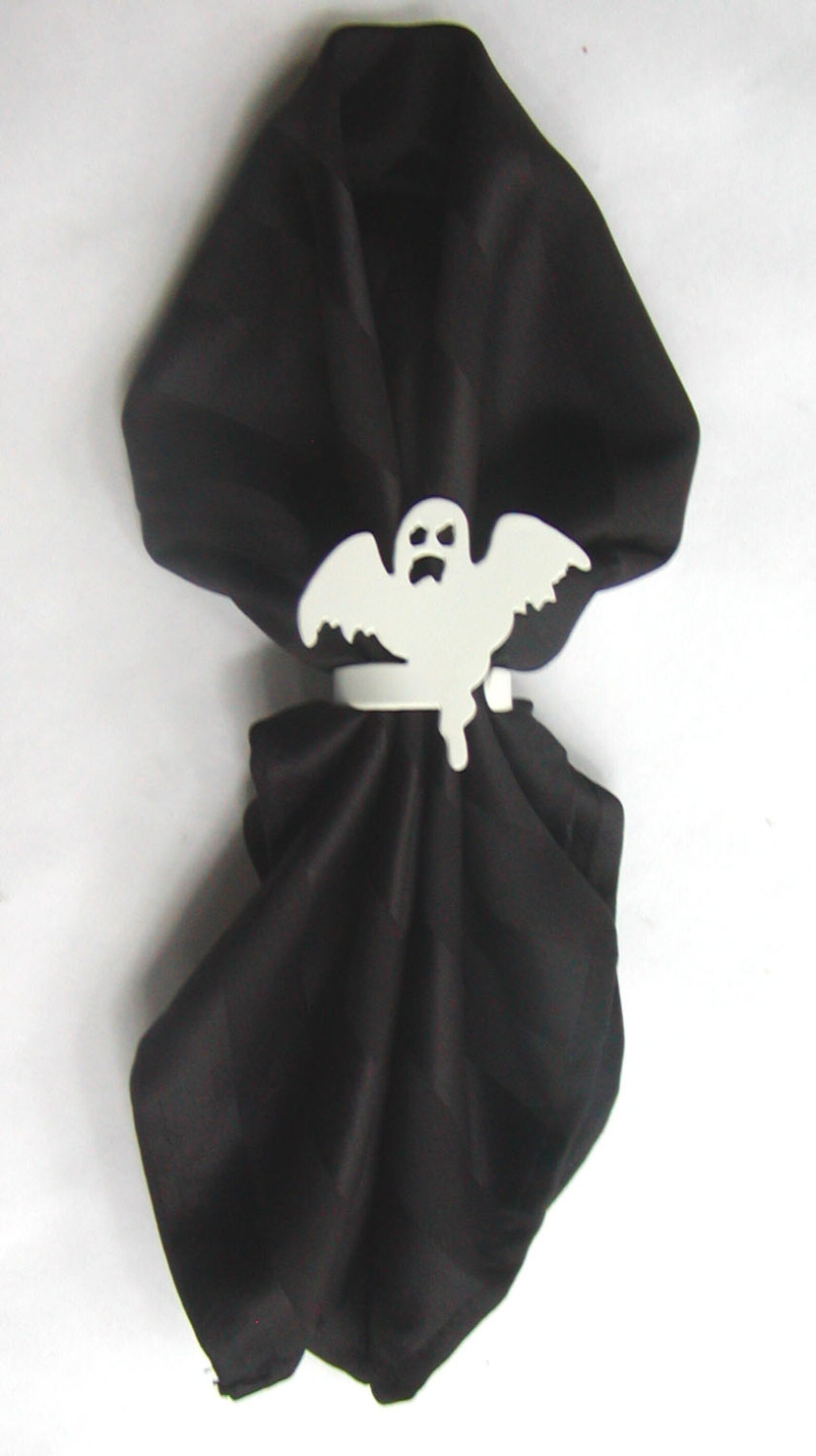 White Ghost Napkin Rings Set of 4 Metal Halloween | Etsy