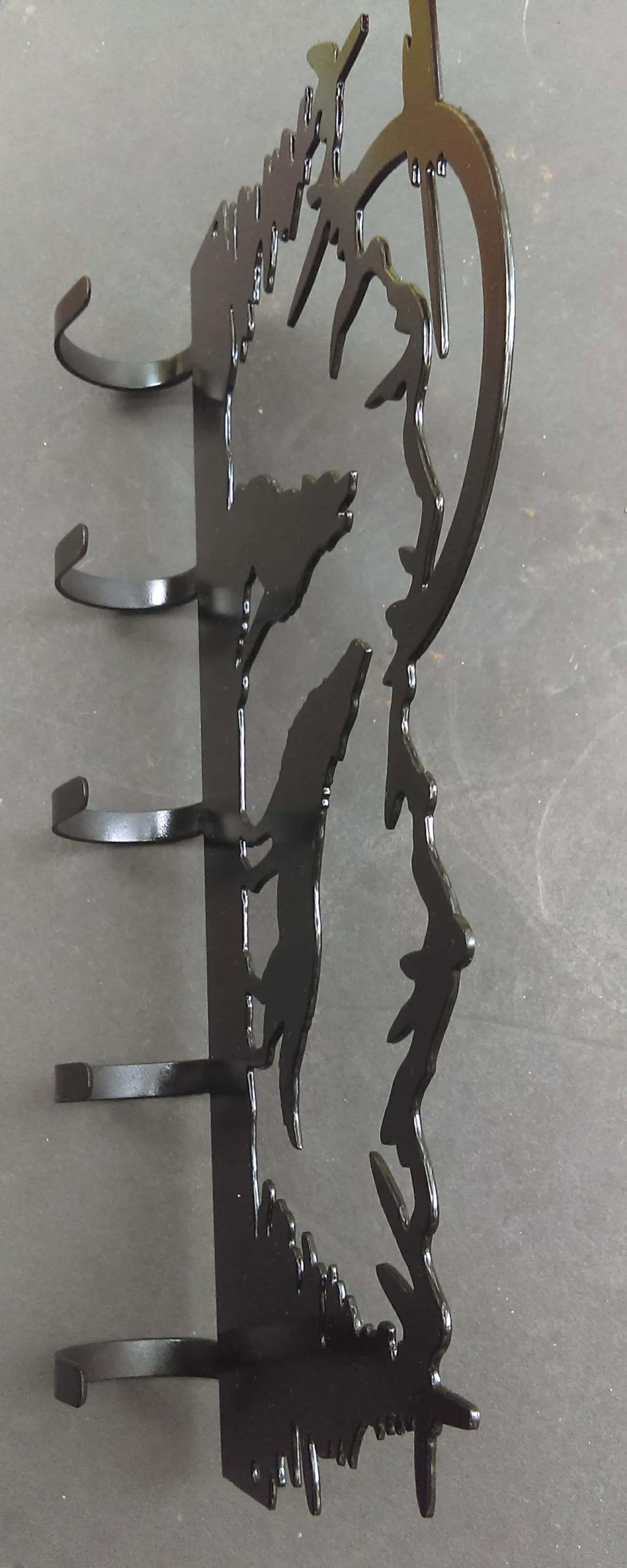 Howling Wolf Key Hook Wall Key Holder Jewelry Belt Scarf Steel - Etsy