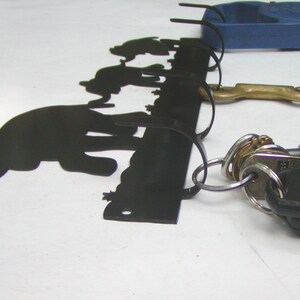 Happy Elephants Key Hook Wall Key Holder Jewelry Belt Scarf Steel - Etsy