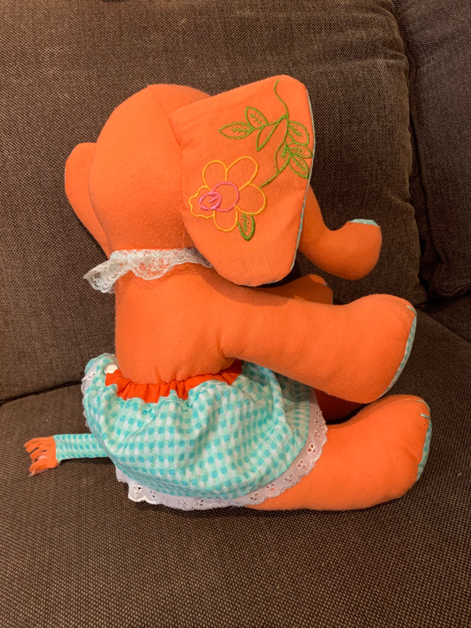 Memory Elephant With Handwriting Embroidery Option - Etsy