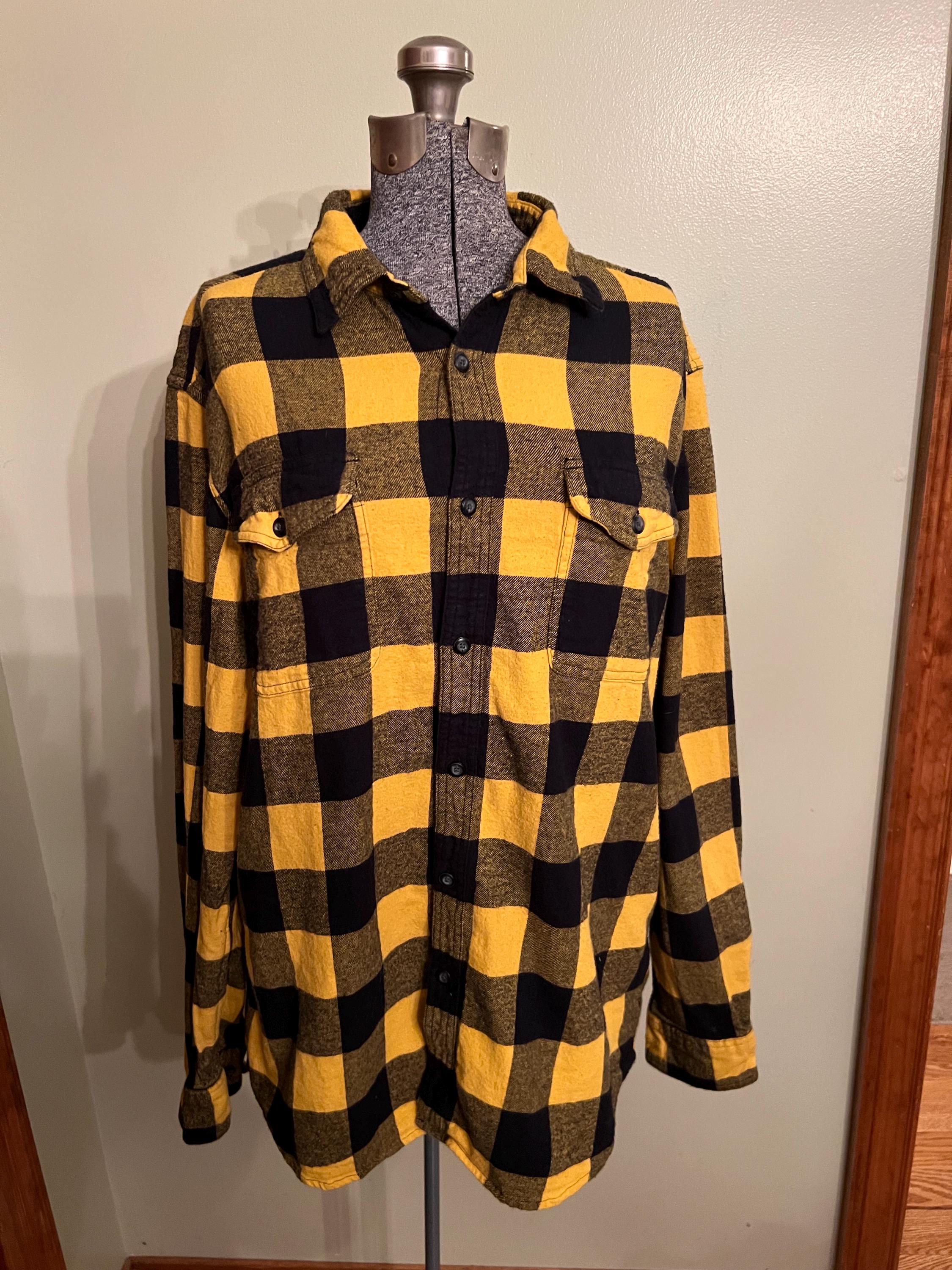 Upcycled Flannel Shirt and KISS Band T-shirt Combined - Etsy